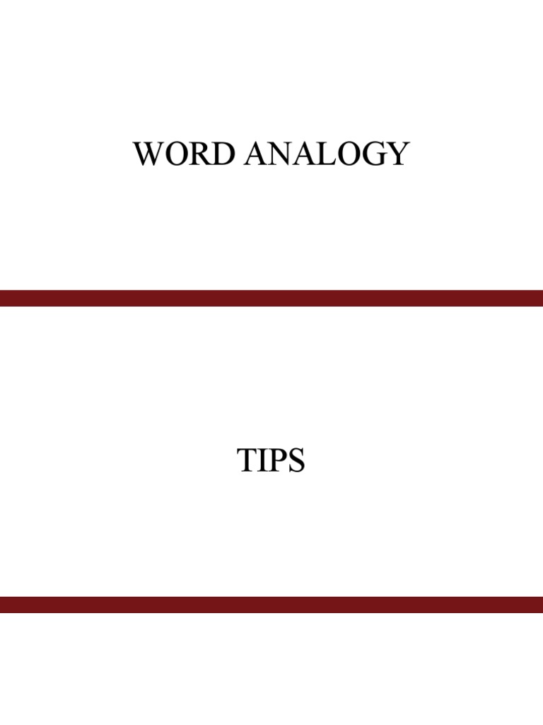 Word Analogy - Word Arrangement - Assumptions Conclusions - Abstract ...