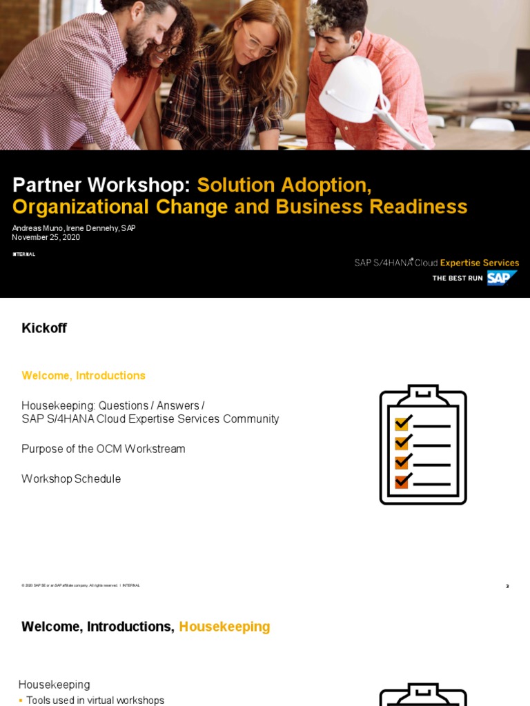 2020 11 EMEA Solution Adoption OC Business Readiness Accelerate | PDF | Change Management ...