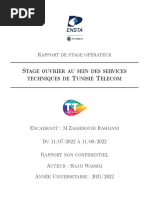 Rapport de Stage Pfa | PDF | Mode de Transfert Asynchrone | Fibre optique