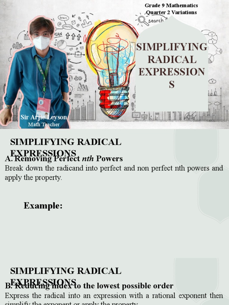 Simplifying Radicals | PDF