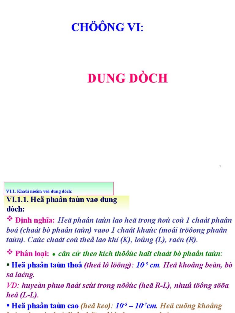 Bản sao BÀI GIẢNG DUNG DICH | PDF
