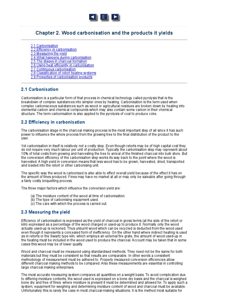 Wood Carbonisation Process Explained | PDF | Charcoal | Pyrolysis