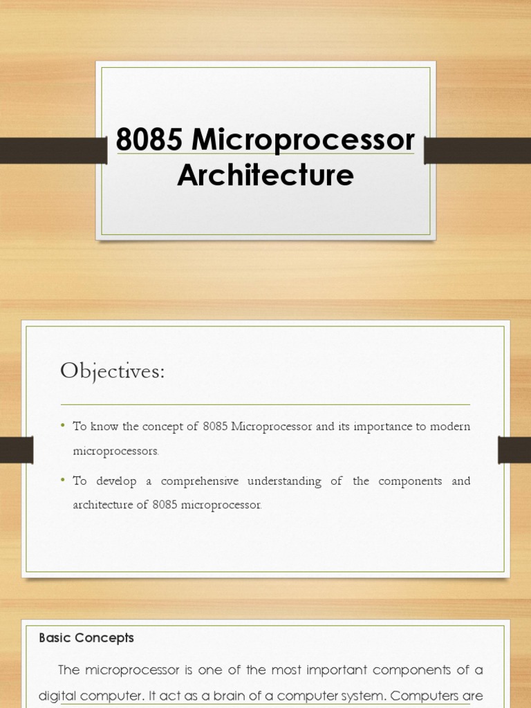 8085 Microprocessor Architecture | PDF | Central Processing Unit | Programming