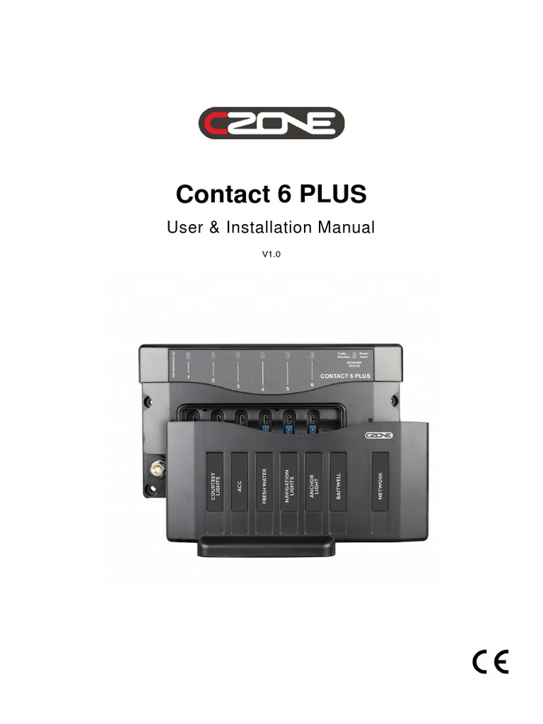 CZone Contact 6 Plus User Manual v1.0 | Download Free PDF | Fuse ...