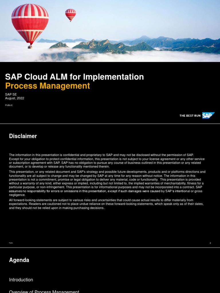 SAP Cloud ALM For Implementation - Process Management | PDF | Business ... SAP Cloud ALM For Implementation - Process Management | PDF | Business ...