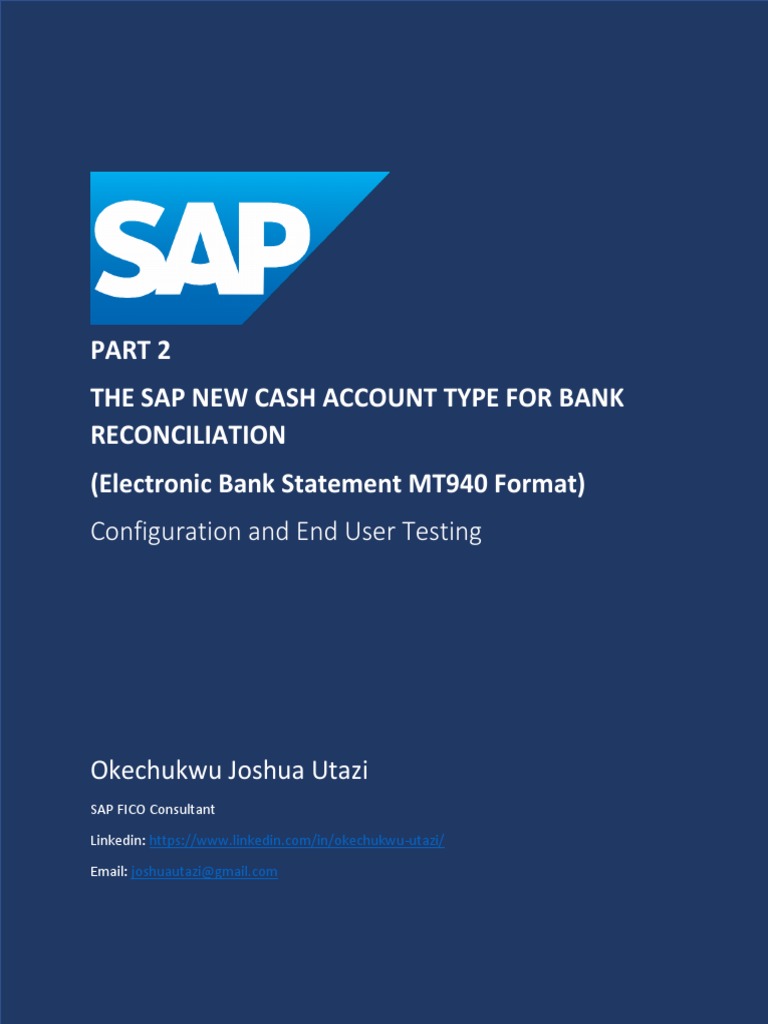 MT940 Automatic Bank Reconciliation in SAP | PDF | Invoice | Banks