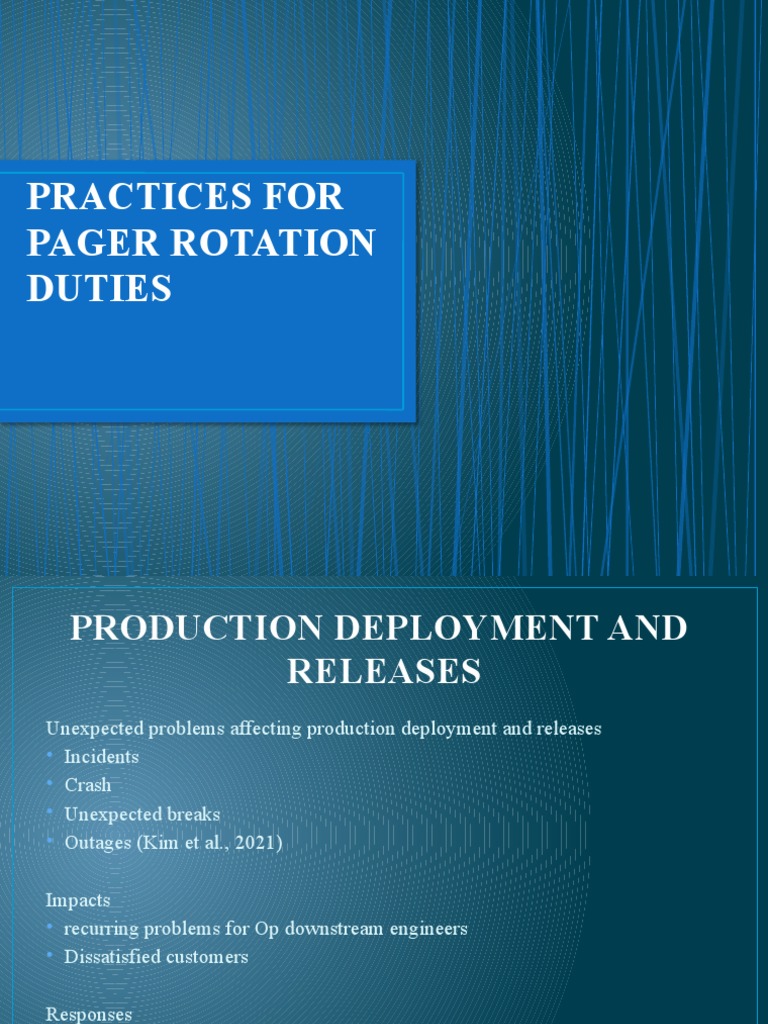 Practices For Pager Rotation Duties | PDF | Systems Engineering | Information Technology