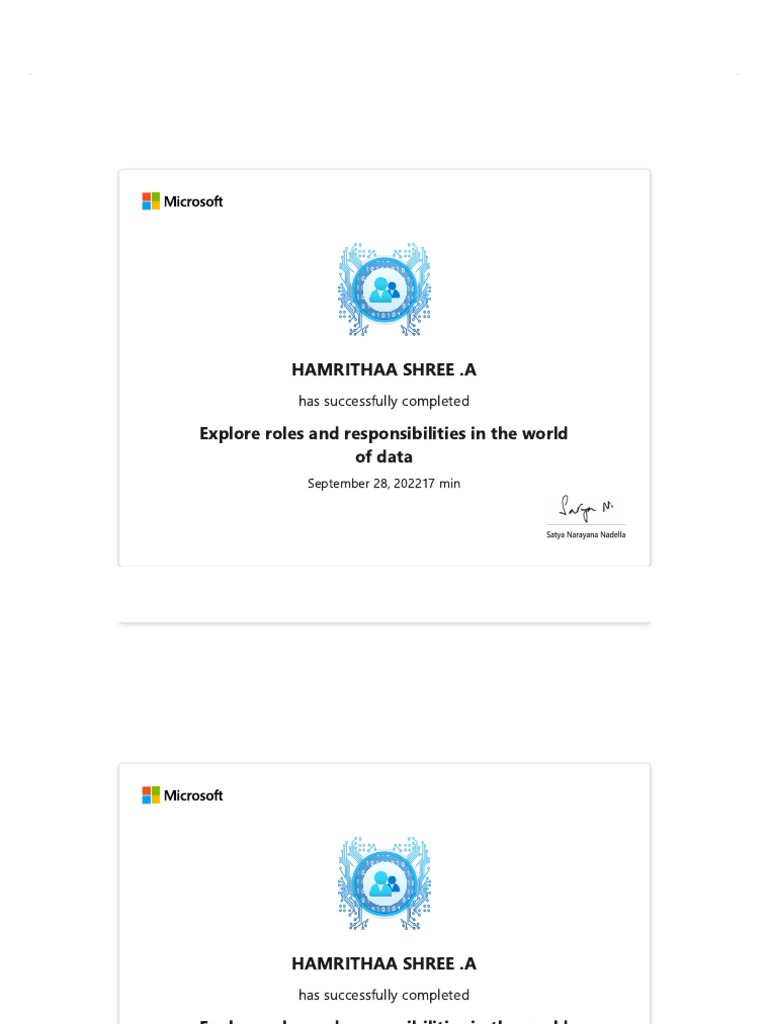 Achievements4 - Hamrithaashreea-9402 - Microsoft Learn | PDF