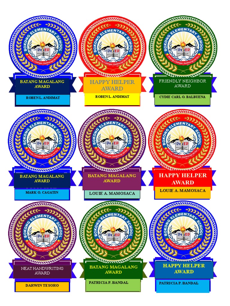 Ribbon Heads For Kinder Meritorious Completer Parent Faculty Guest Graduate | PDF