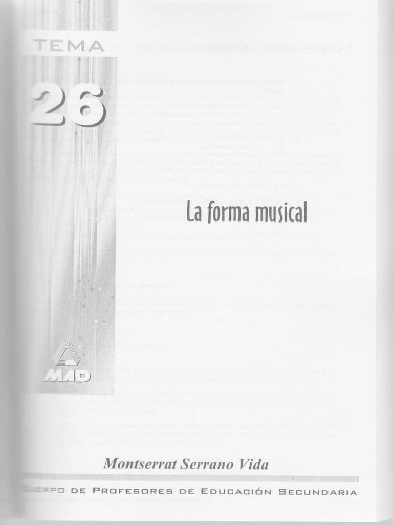 Tema 26 | PDF | Percepción | Formas musicales