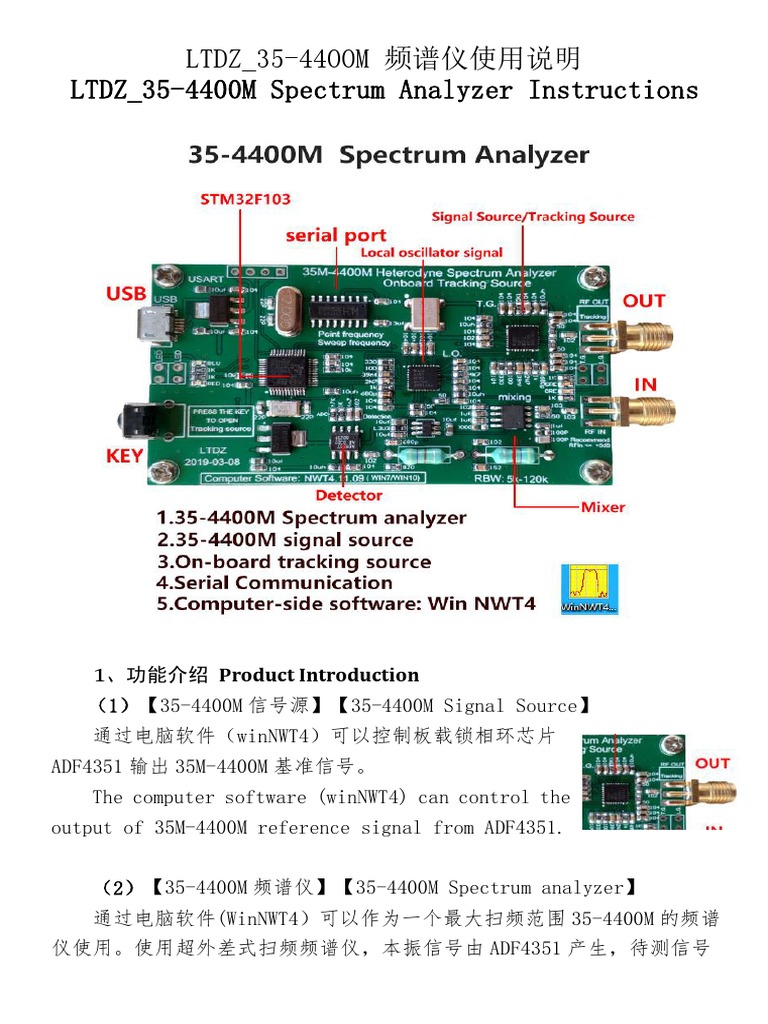 Instructions For The Use of LTDZ - 35-4400M - Spectrometer | PDF