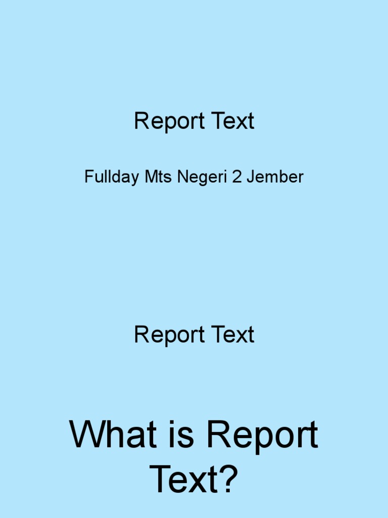 Report Text | PDF