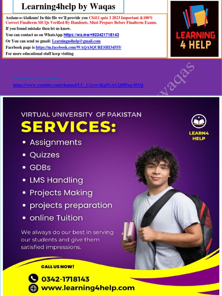 CS411 Quiz 3 Fall 2022 | PDF CS411 Quiz 3 Fall 2022 | PDF