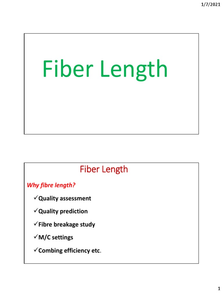 Fiber Length | PDF