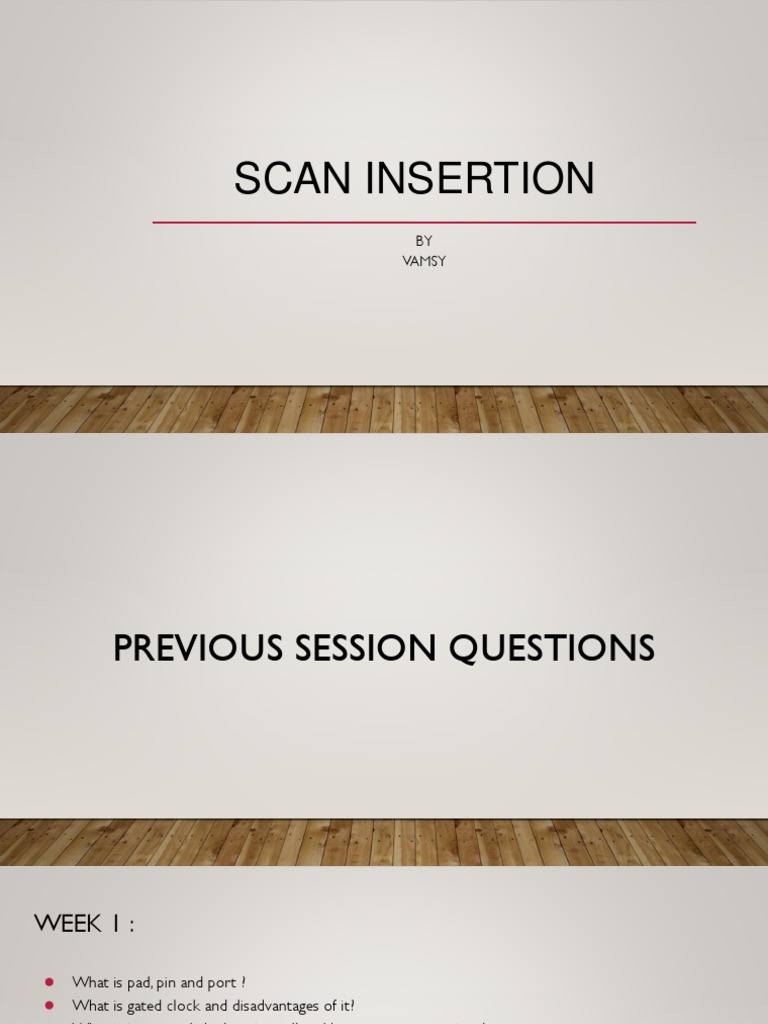Scan Insertion Week2 3 Pdf Design Digital Technology