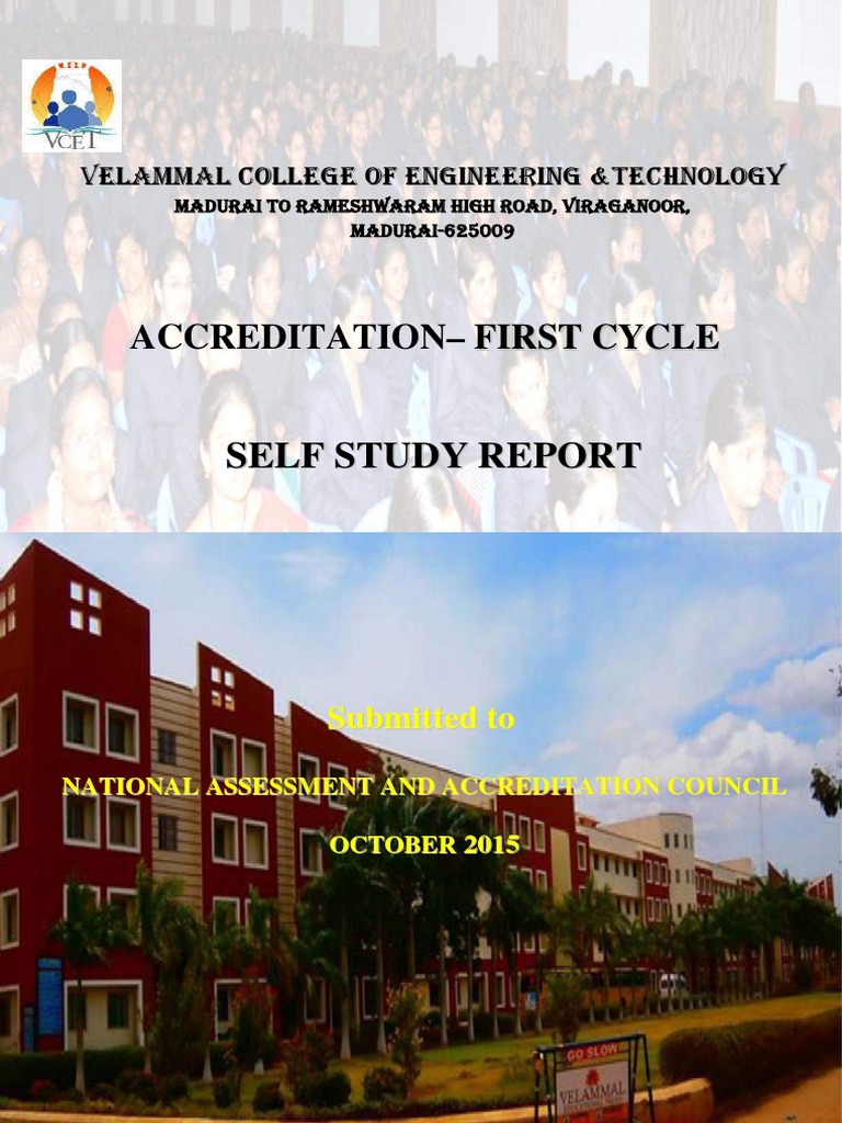 Velammal College NAAC Report | PDF | Engineering | Doctor Of Philosophy
