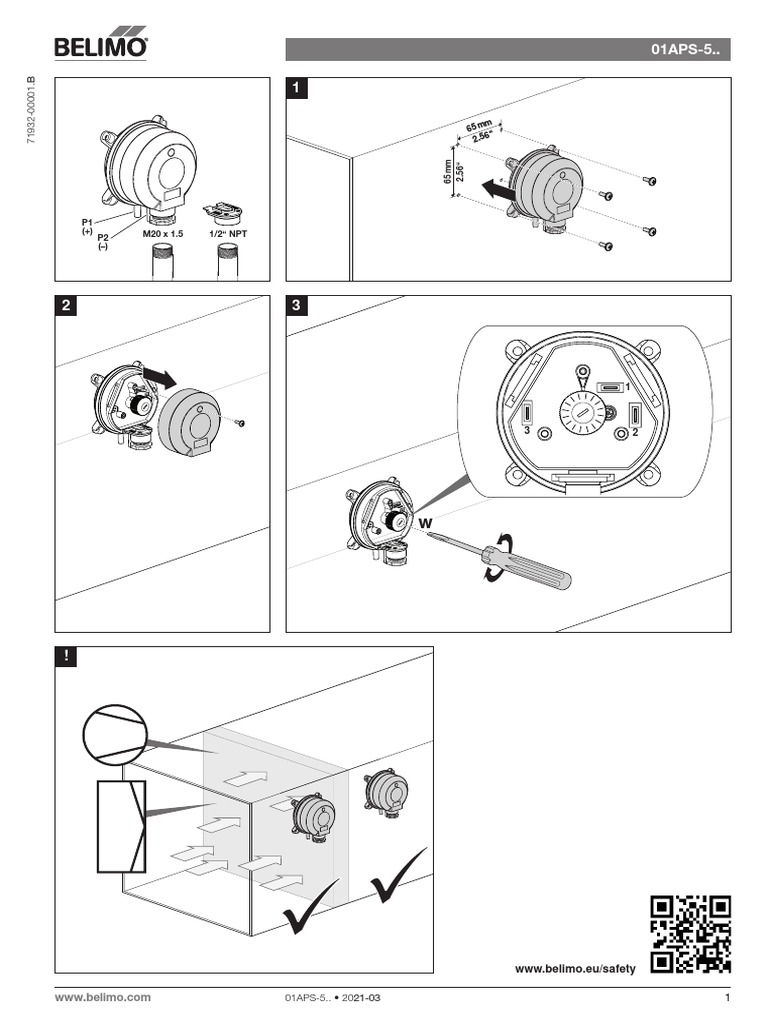Belimo 01APS US Installation-Instructions | PDF Belimo 01APS US Installation-Instructions | PDF