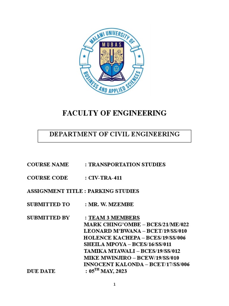 Parking Study Report Download Free Pdf Parking Transport