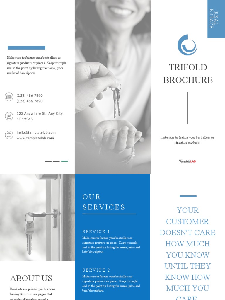 Real Estate Tri-Fold Brochure Guide | PDF | Promotion And Marketing ...