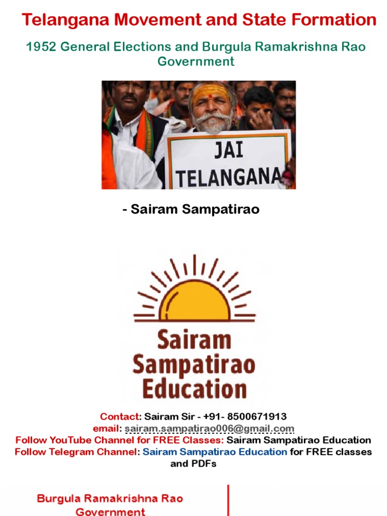 Burgula Ramakrishna Rao Government | PDF | Indian National Congress