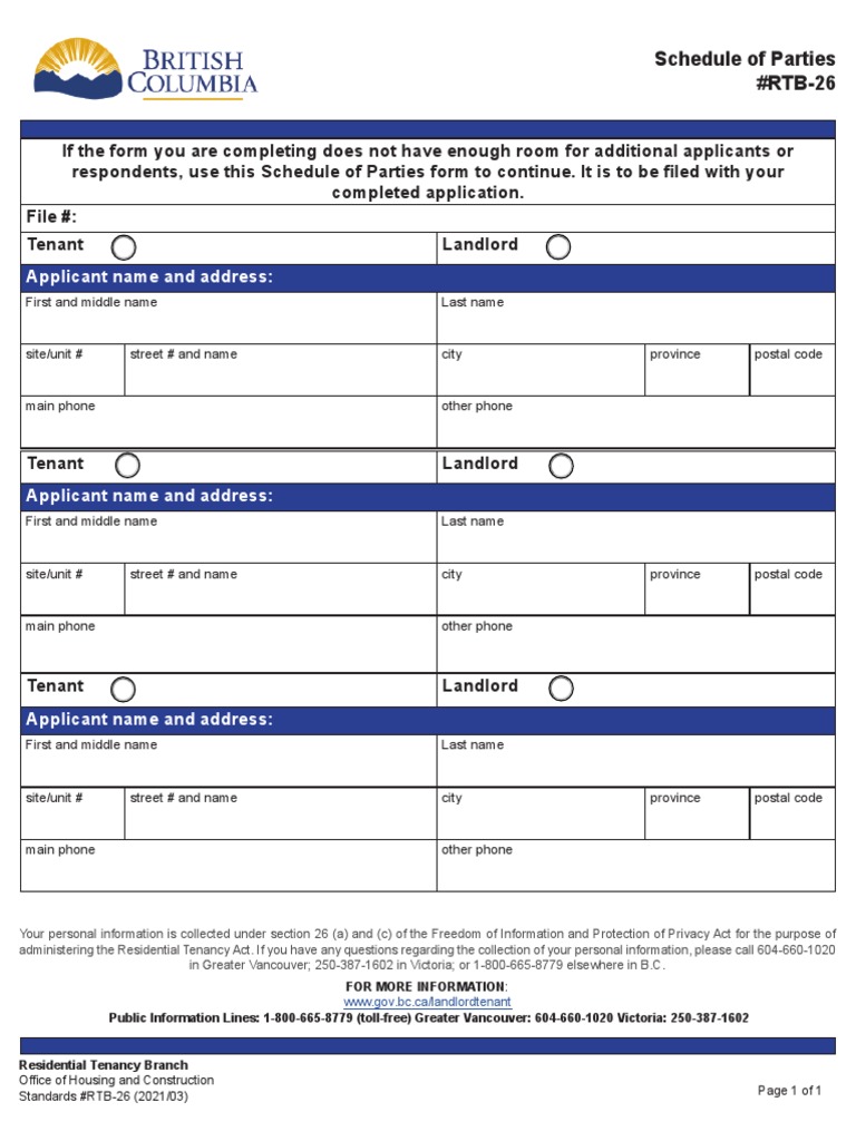 RTB 26 | PDF | Leasehold Estate | Landlord