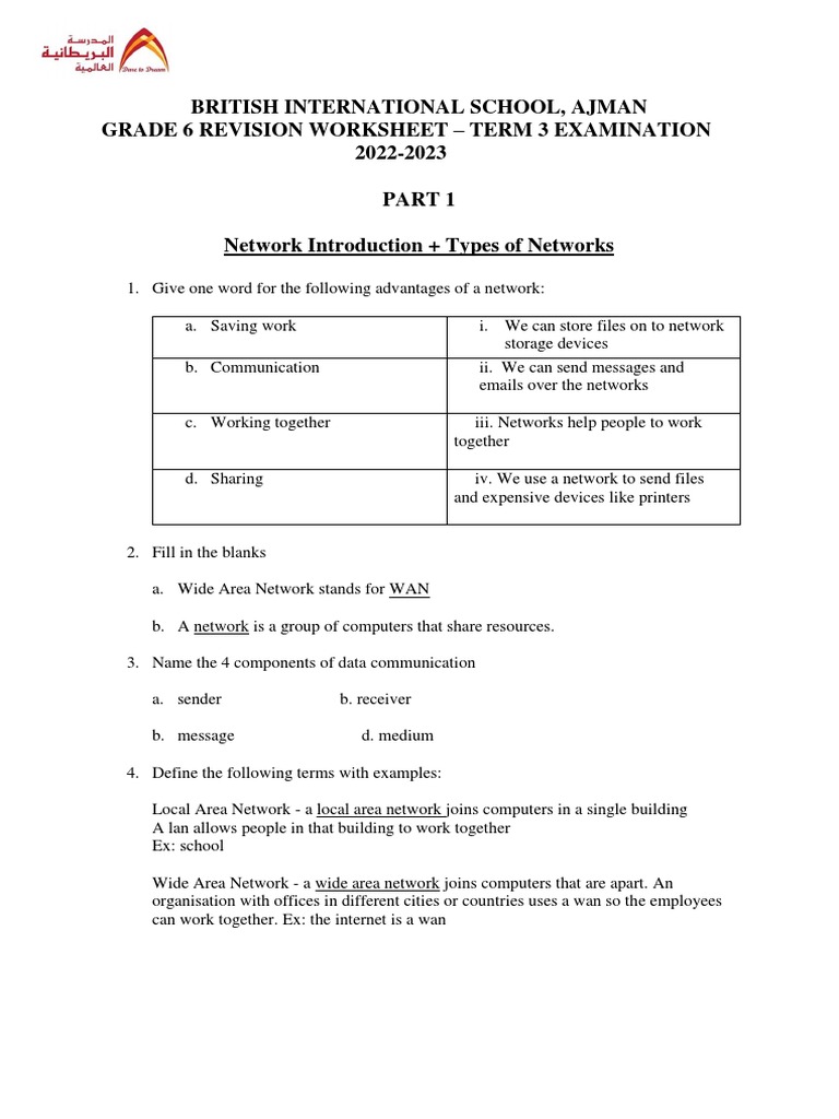 Theory Revision Worksheet 1 Answers | Download Free PDF | Computer ...