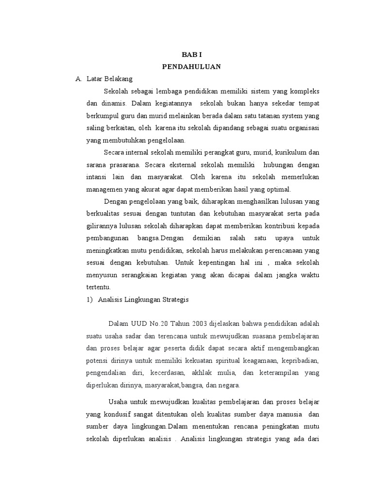 Contoh Rencana Kerja Jangka Menengah | PDF | Komputer