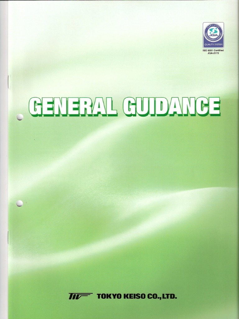 Tokyo Keiso General Guidance | PDF