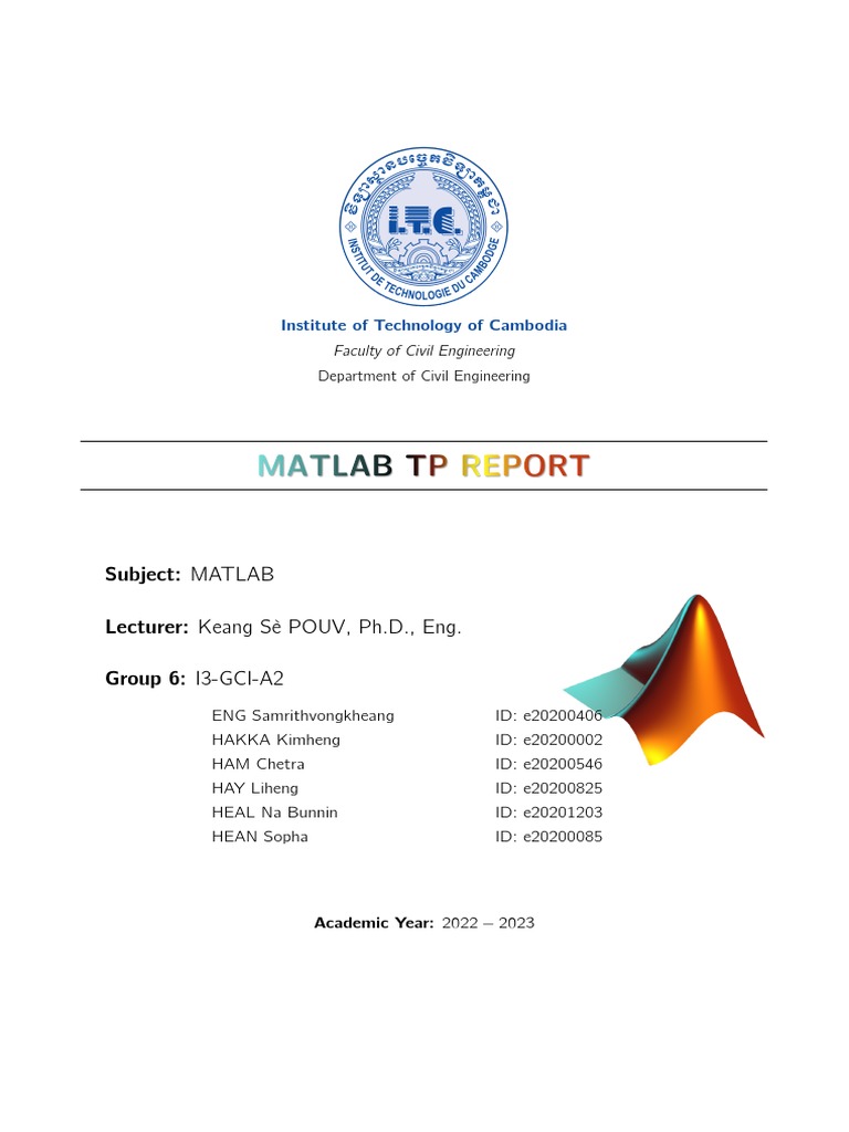 Itc Mathlab TP | PDF