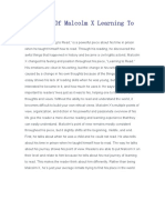 Malcolm X's Journey to Literacy | PDF | Malcolm X | Learning To Read