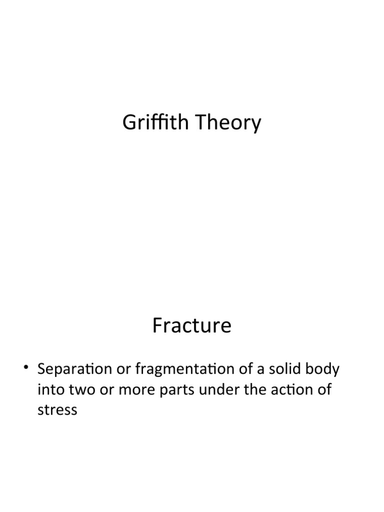 Griffith Theory | PDF | Fracture | Fracture Mechanics