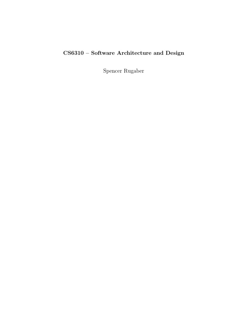 CS6310 Udacity Transcripts | PDF | Unified Modeling Language | Service Oriented Architecture