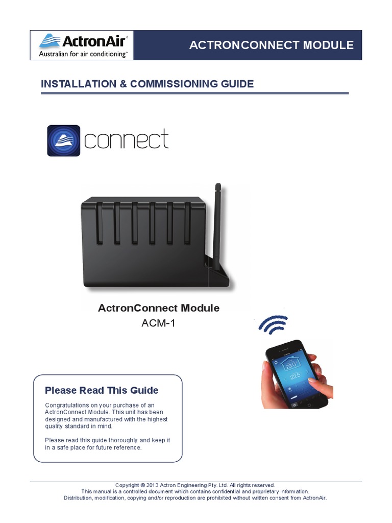 ActronConnect Installation Guide | PDF | Electrical Connector | Ios