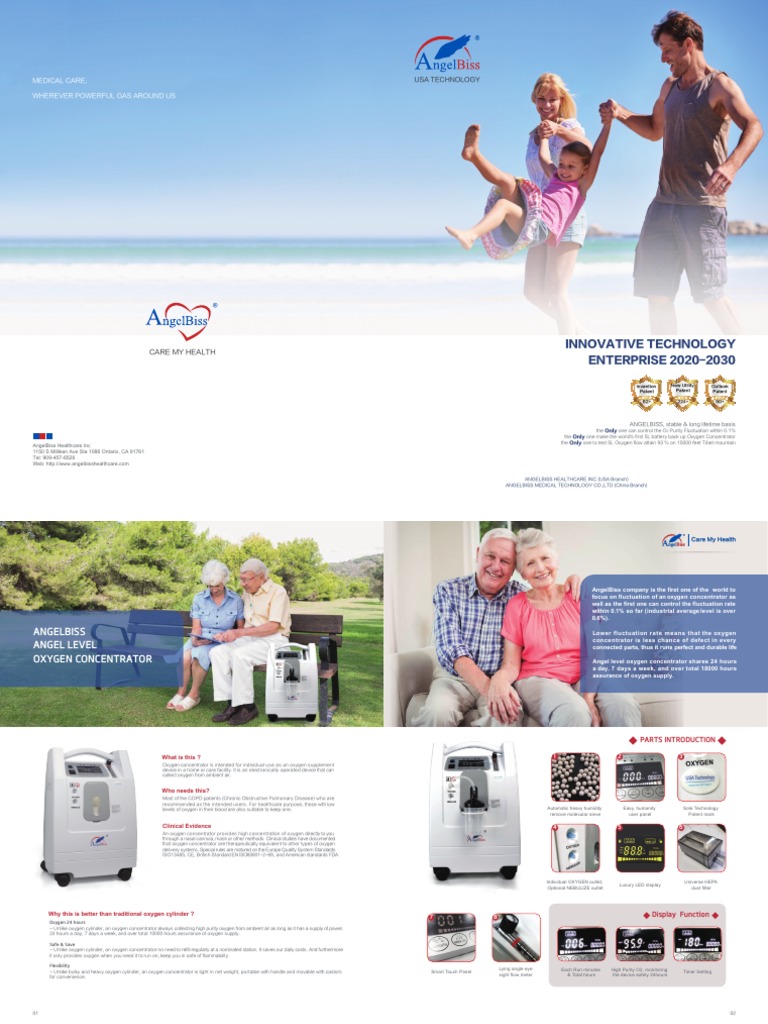 AngelBiss Oxygen Concentrator Overview | PDF | Rechargeable Battery ...