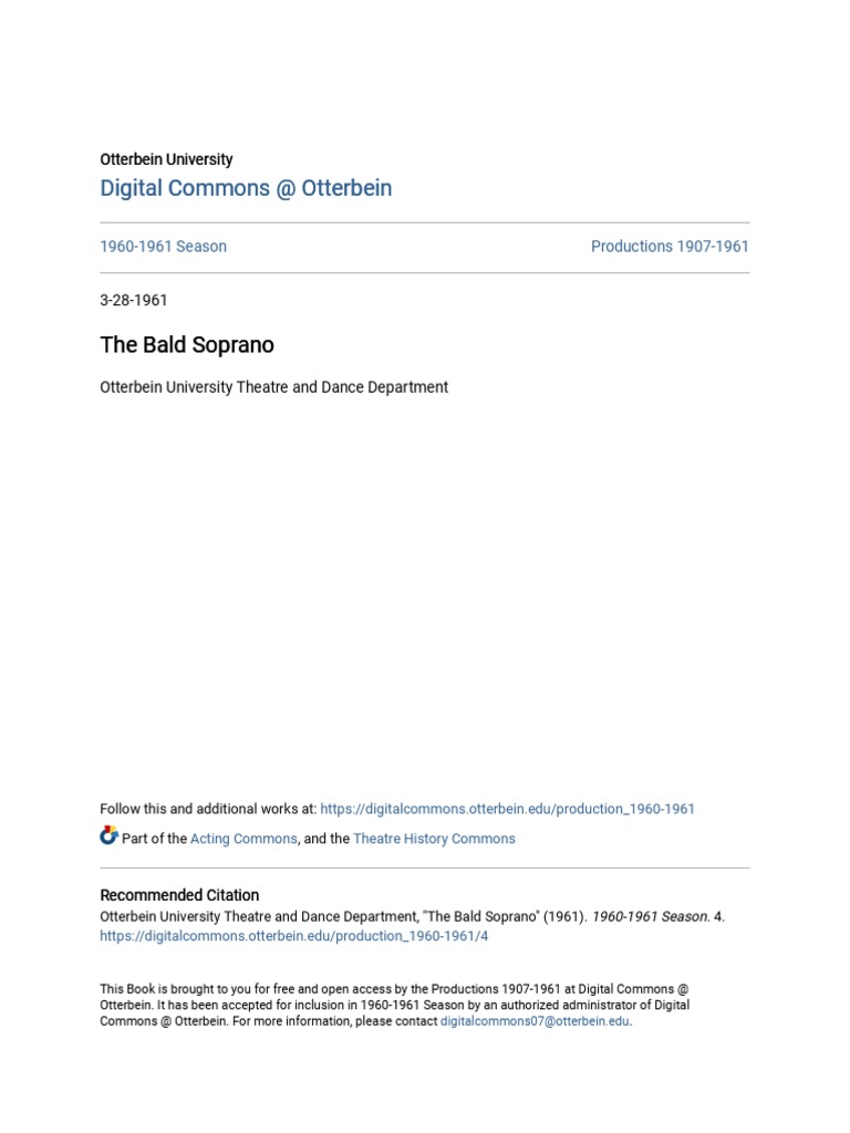 The Bald Soprano | PDF