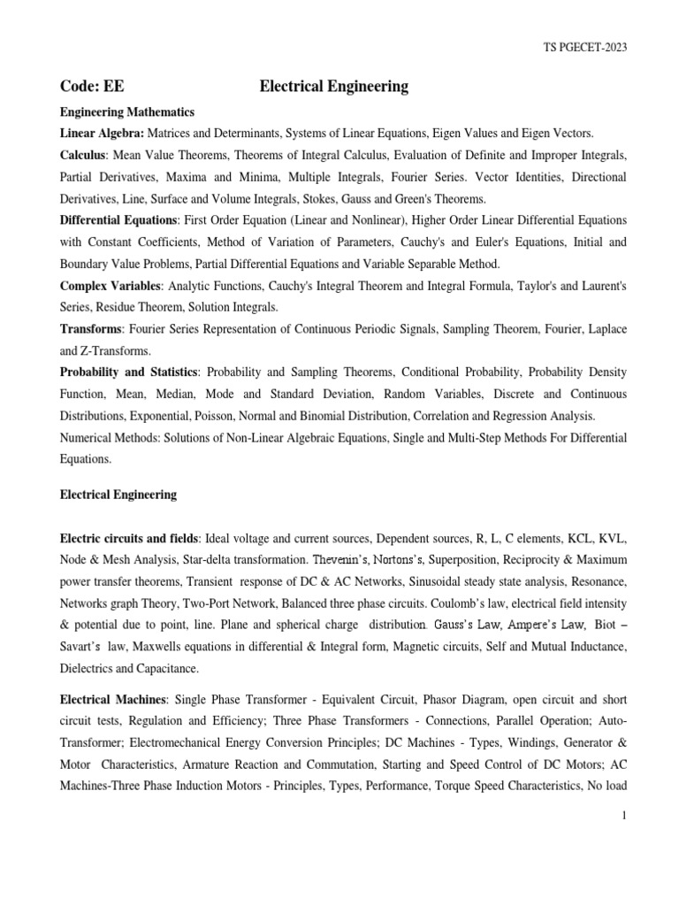 Electrical Engineering Ee N Download Free Pdf Electric Motor Fourier Transform