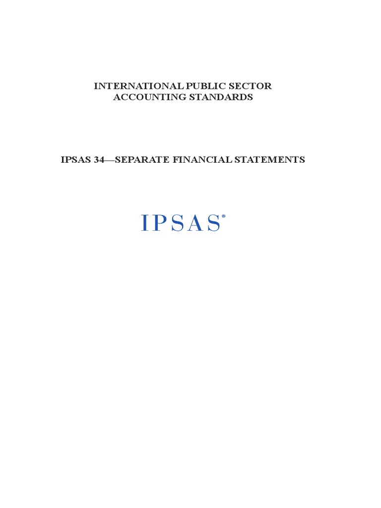 B7 Ipsas 34 | PDF | Fair Value | Financial Statement