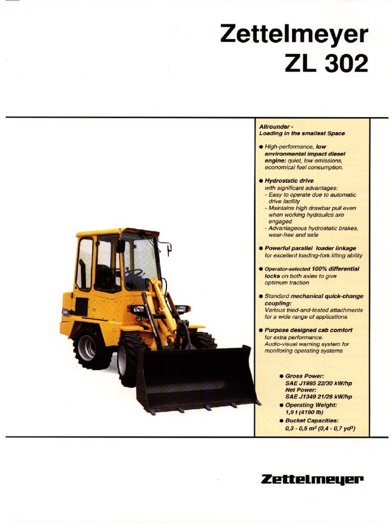 Zettelmeyer ZL 302 | PDF
