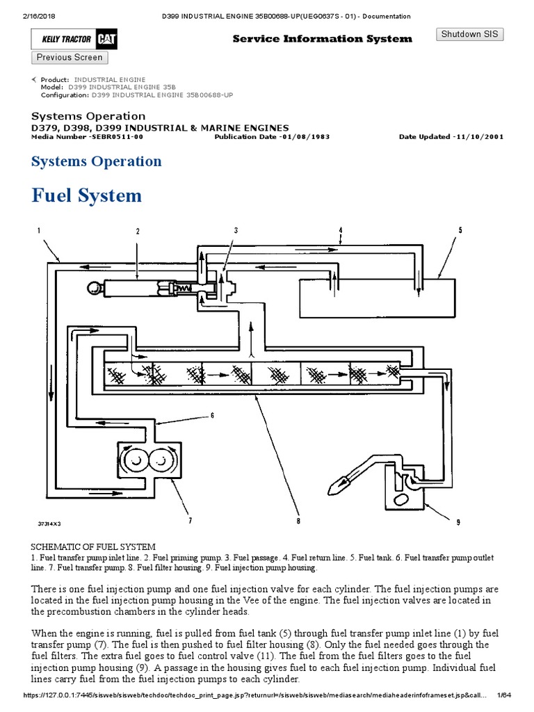 D399 Operation System | PDF | Internal Combustion Engine | Piston