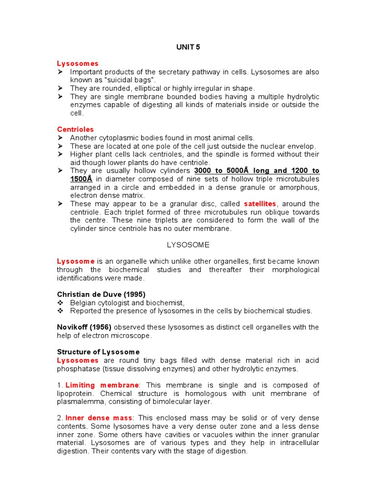 Cell and Molecular Biology Unit 5 7 | PDF | Cell Nucleus | Microtubule