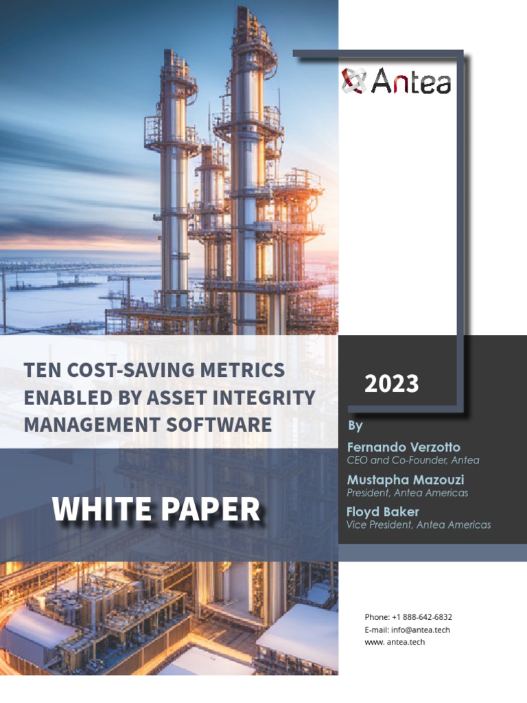 Ten Cost Saving Metrics Enabled by Asset Integrity Management Software ...