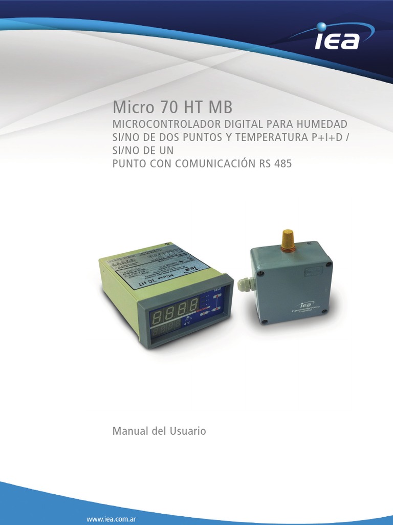 IEA Sensor Humedad Micro.70.HT - MB | PDF | Ciencias de la Computación | Ingenieria Eléctrica