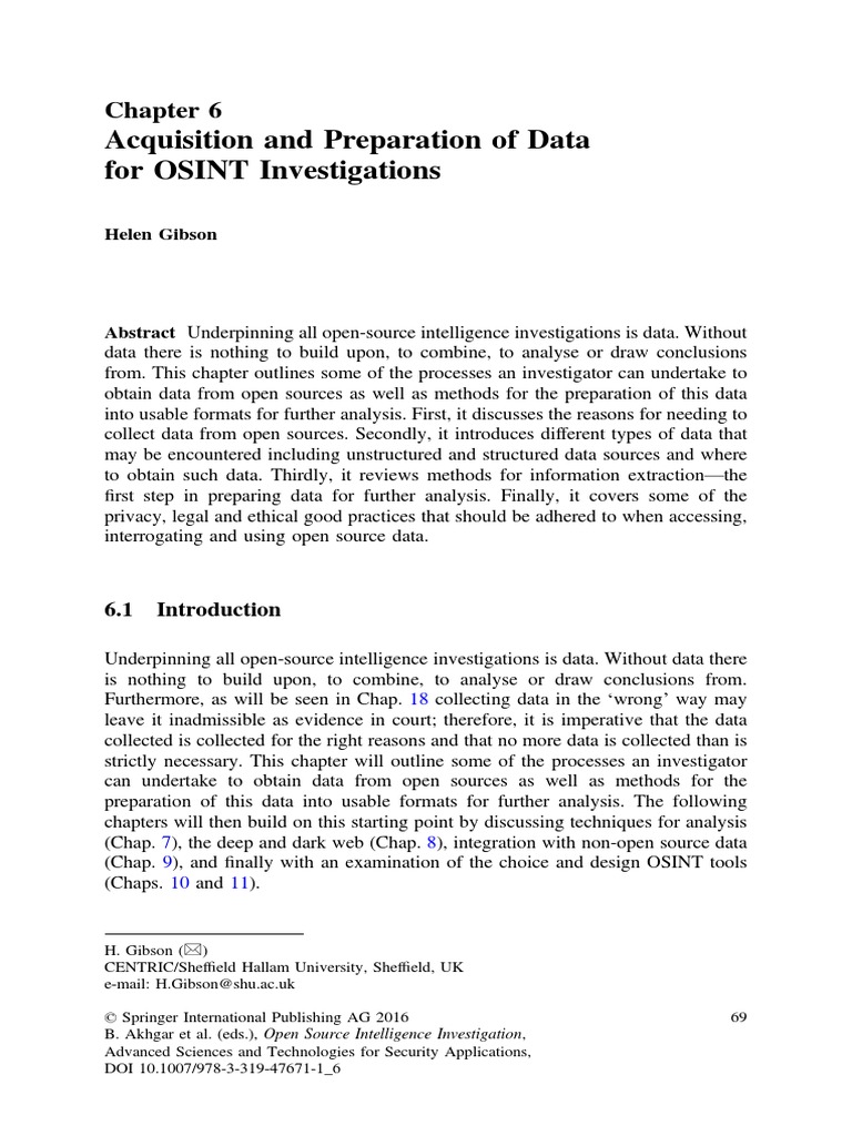 Data Acquisition for OSINT Investigations | PDF | World Wide Web ...