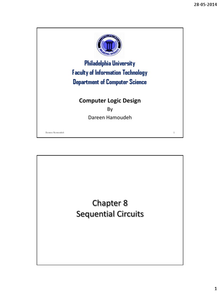 Chapter 8 - Sequential Circuits | Download Free PDF | Logic Gate | Mathematical Logic