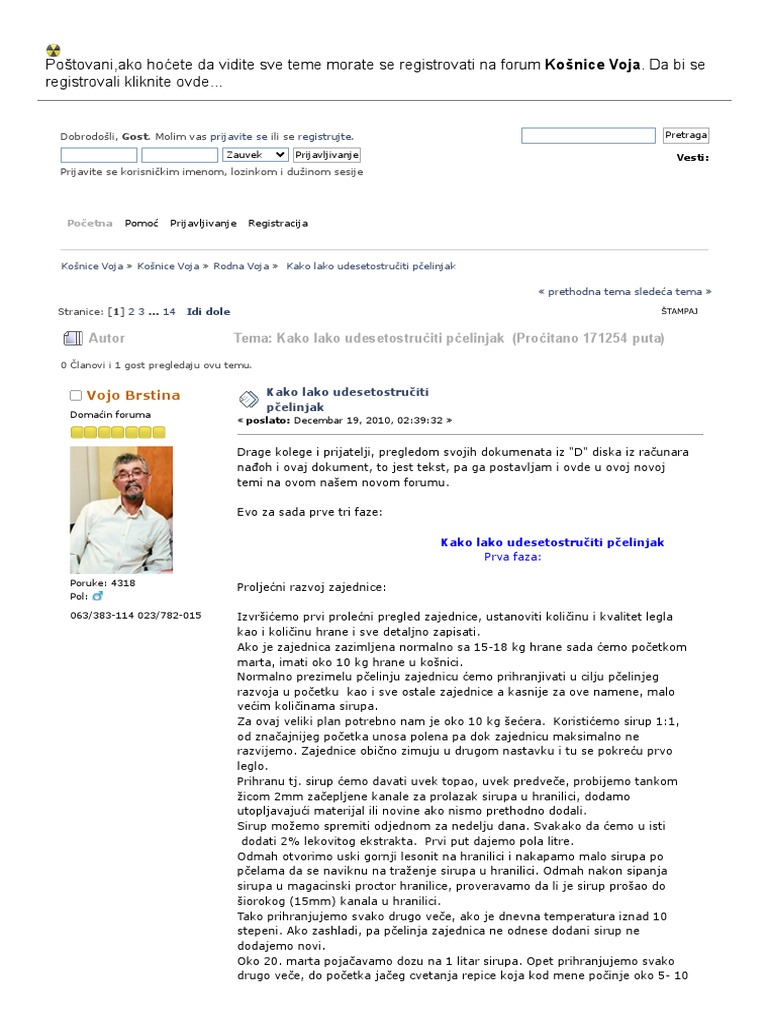 Kako Lako Udesetostručiti Pčelinjak | PDF
