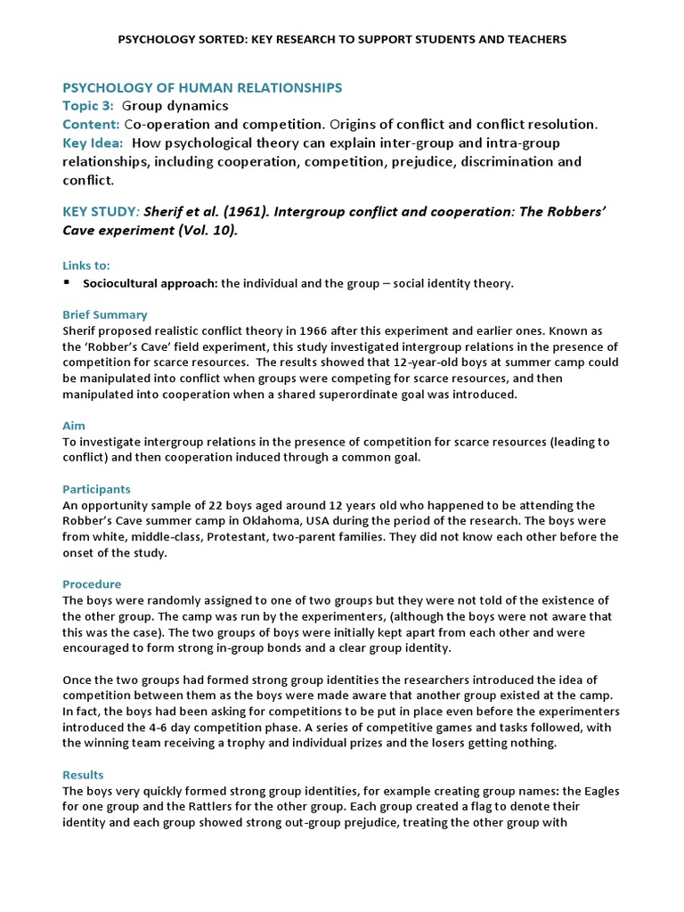 Sherif-Et-Al. (1961) | PDF | Cognitive Science | Behavioural Sciences