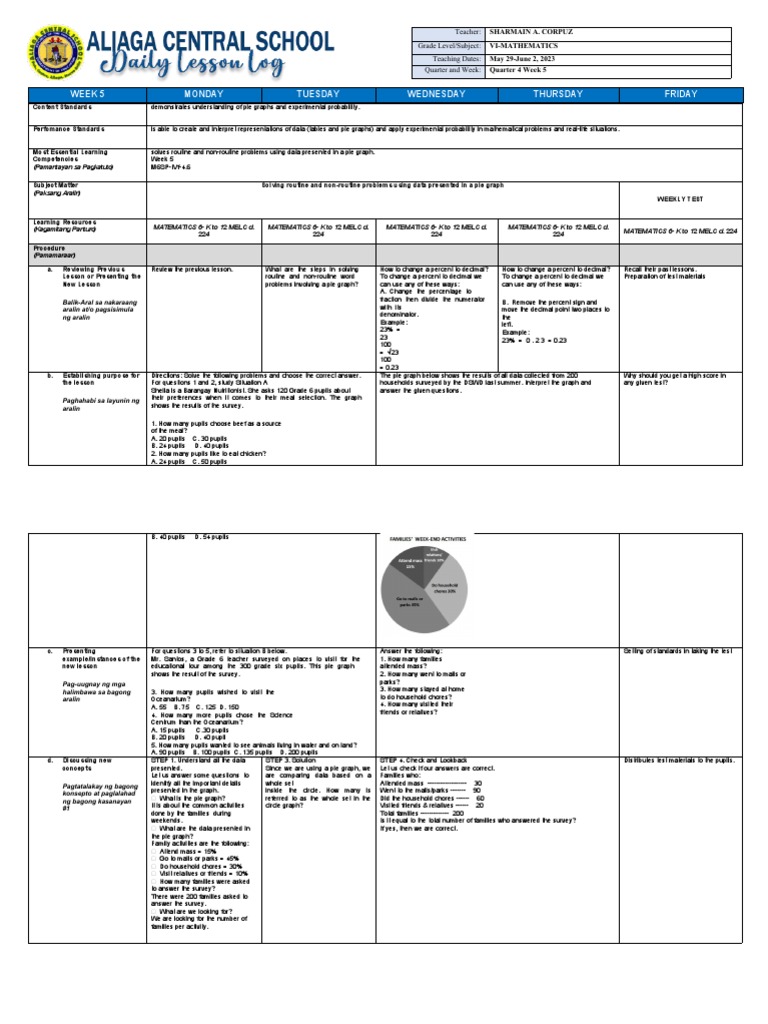 Math 6 Week 5 | PDF | Mathematics | Decimal