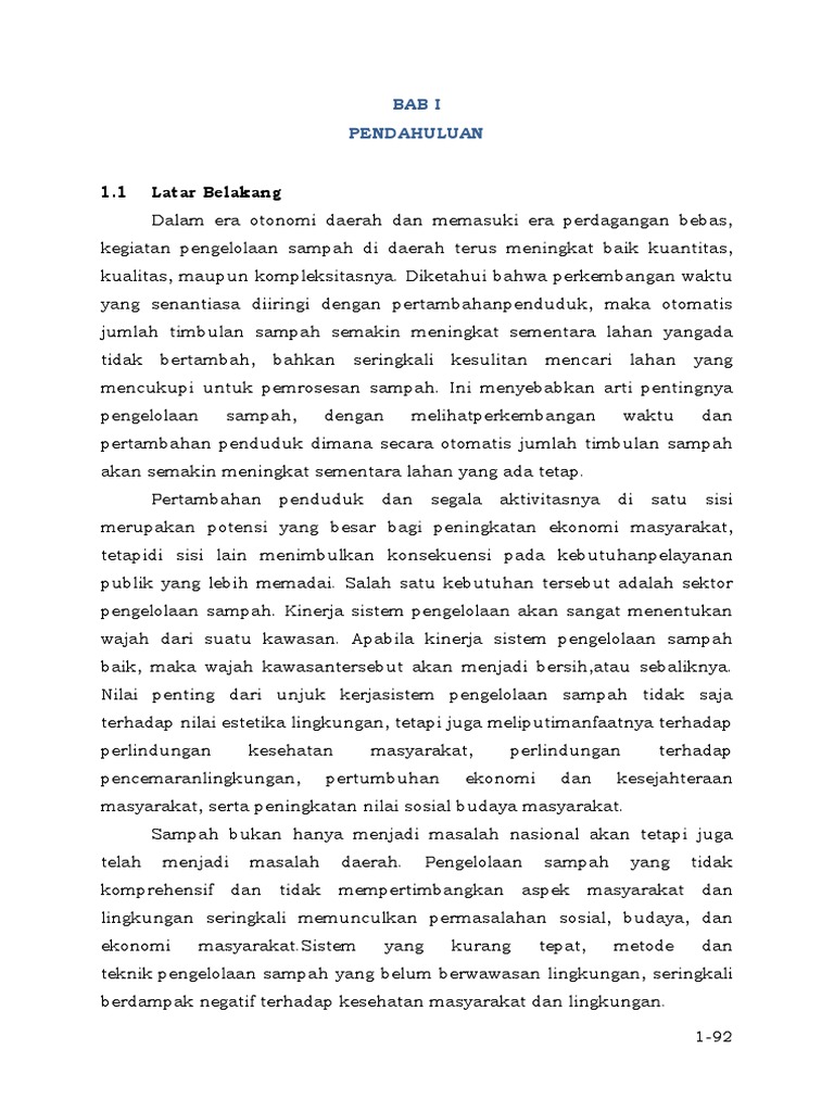Naskah Akademik Pengelolaan Sampah Kabupaten Aceh Utara | PDF Naskah Akademik Pengelolaan Sampah Kabupaten Aceh Utara | PDF