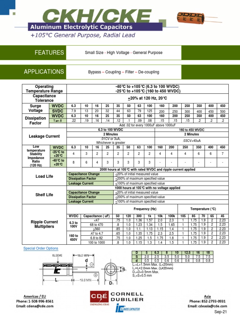 CKH Cke-2944644 | PDF | Capacitor | Electrical Components