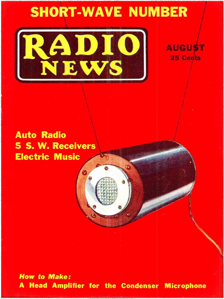 Radio News 1932 08 R | PDF | Radio | Electricity